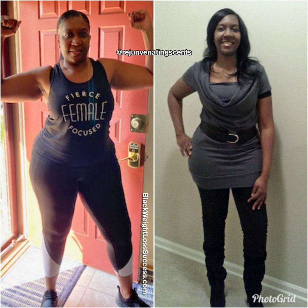 Tamecca lost 42 pounds - Black Weight Loss Success