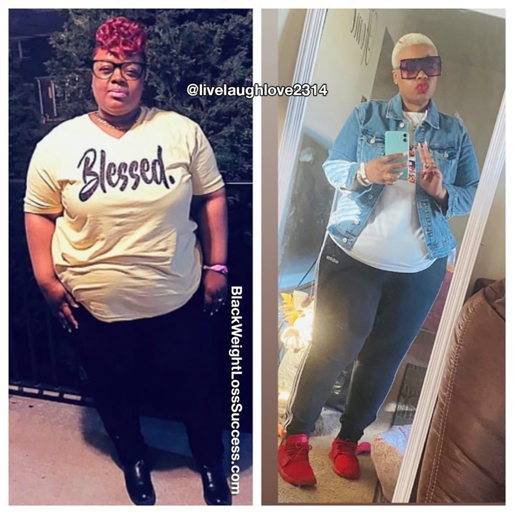 Tangie lost 75 pounds - Black Weight Loss Success