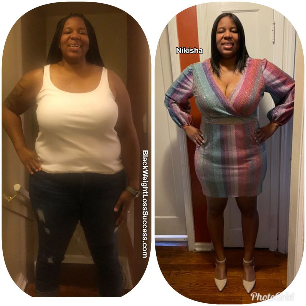 Nikisha lost 36 pounds | Black Weight Loss Success