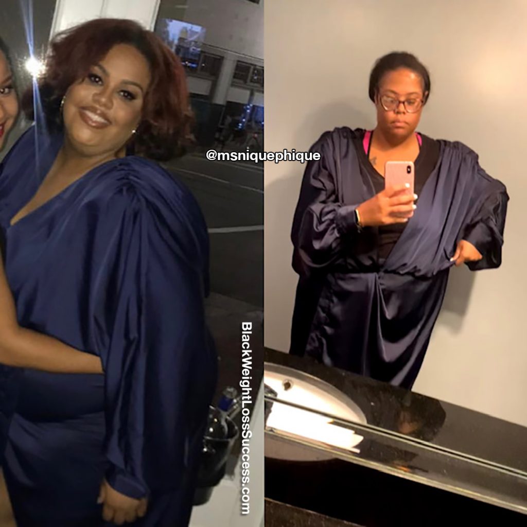 Dominique lost 85 pounds - Black Weight Loss Success
