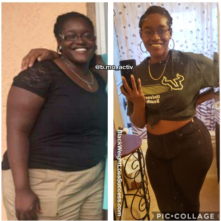 Monica lost 97 pounds - Black Weight Loss Success
