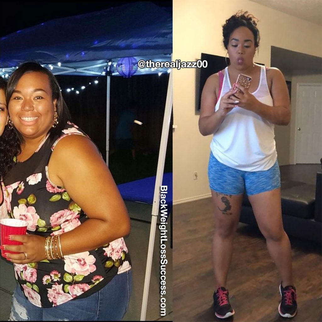 Jasmine lost 85 pounds - Black Weight Loss Success