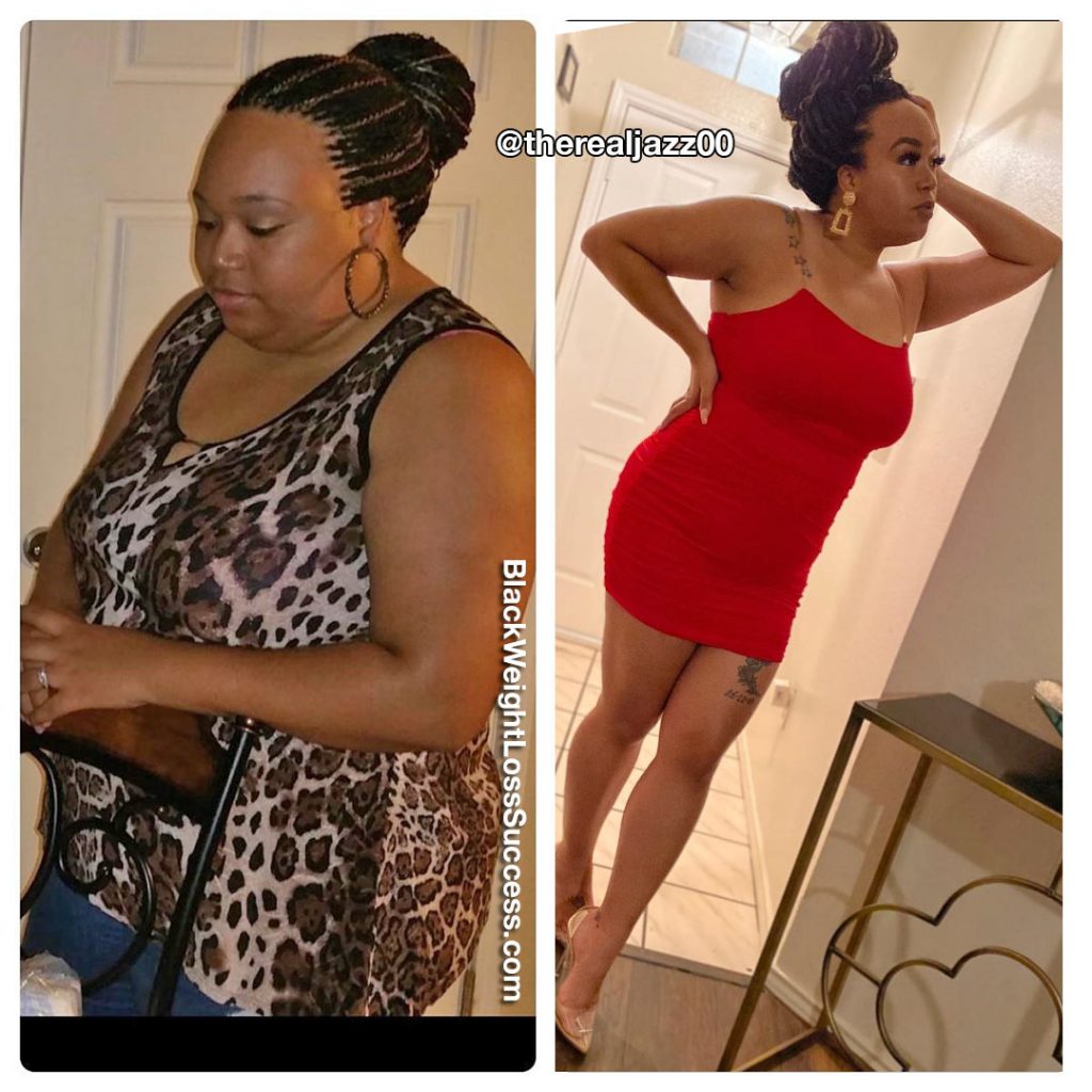 Jasmine lost 85 pounds - Black Weight Loss Success