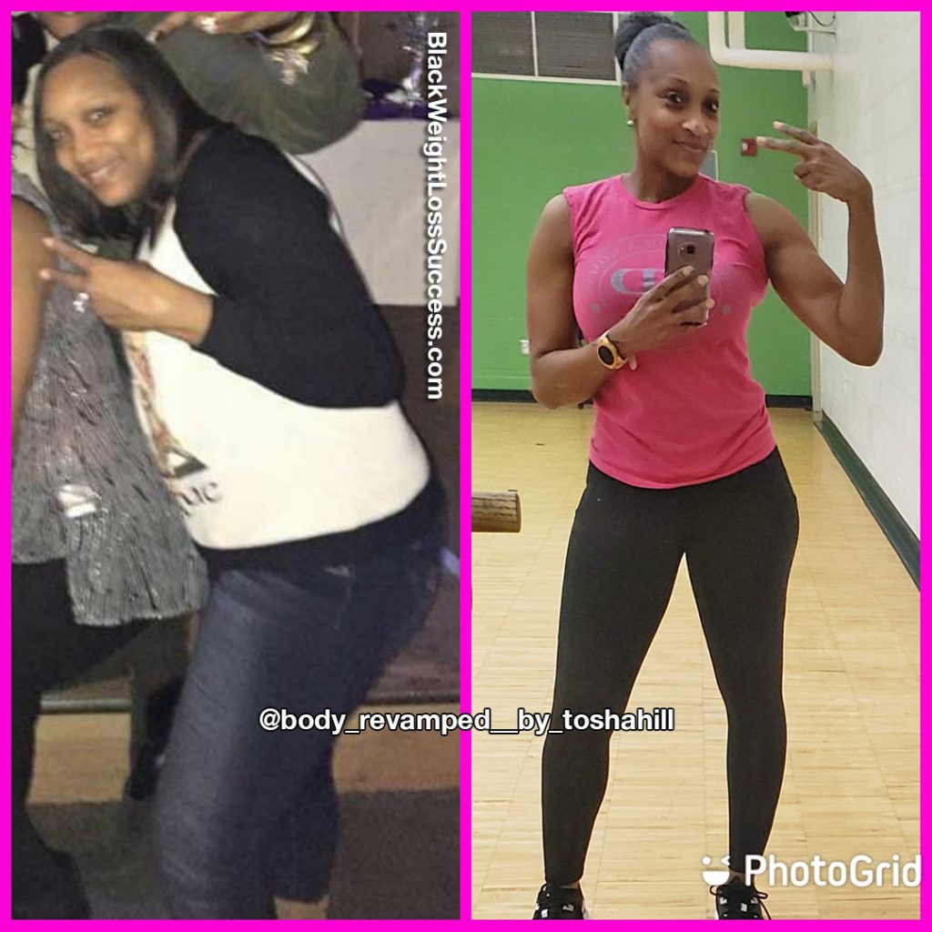 Tosha lost 42 pounds - Black Weight Loss Success