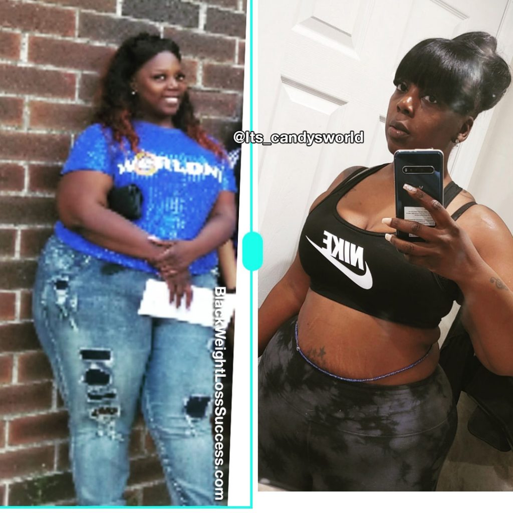 Candace lost 71 pounds - Black Weight Loss Success