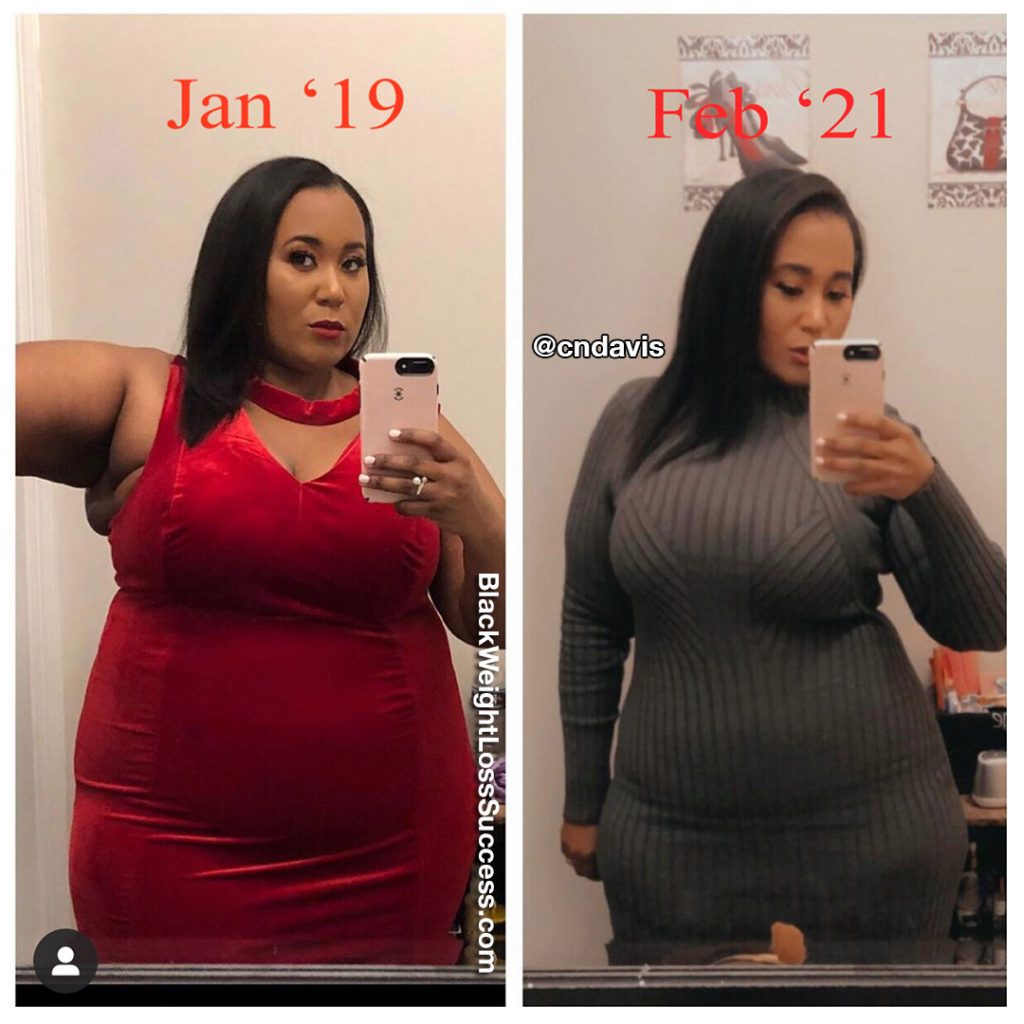 Candice lost 106 pounds - Black Weight Loss Success