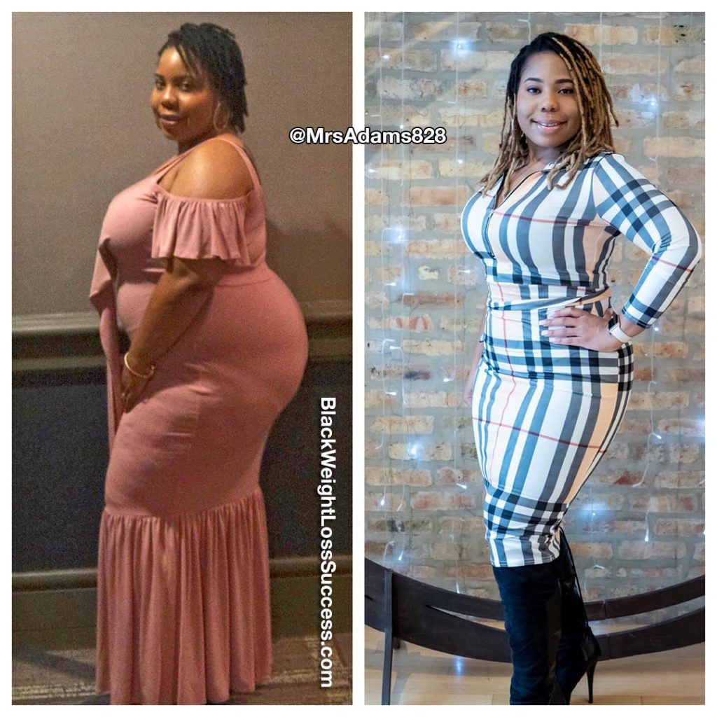 Crystal lost 75+ pounds - Black Weight Loss Success