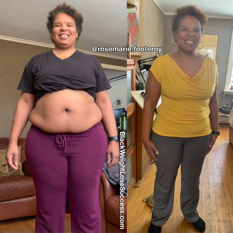 Rosemarie lost 43 pounds - Black Weight Loss Success