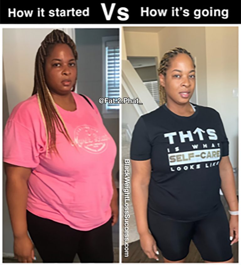 Saulena lost 85 pounds - Black Weight Loss Success