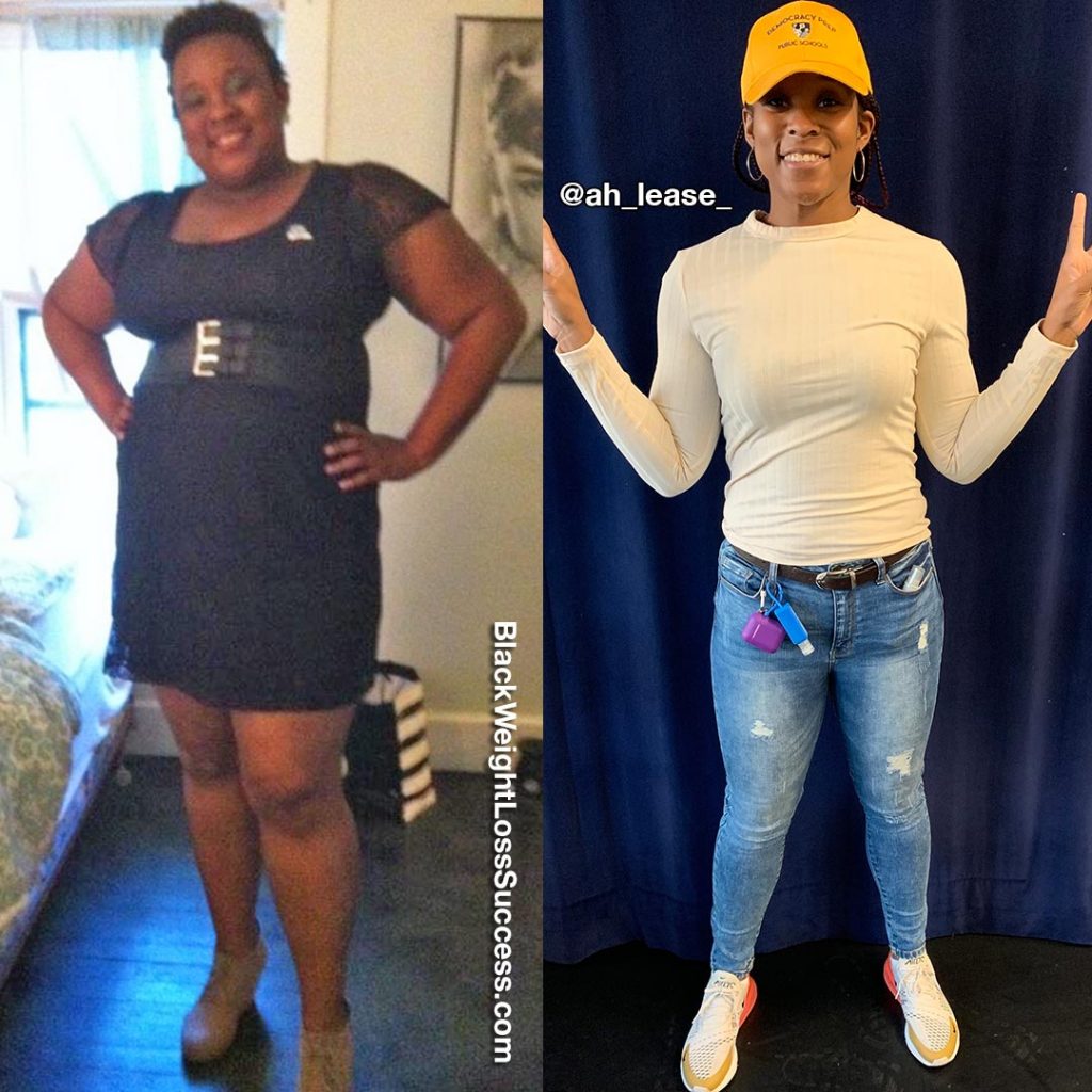 Aleise lost 119 pounds - Black Weight Loss Success