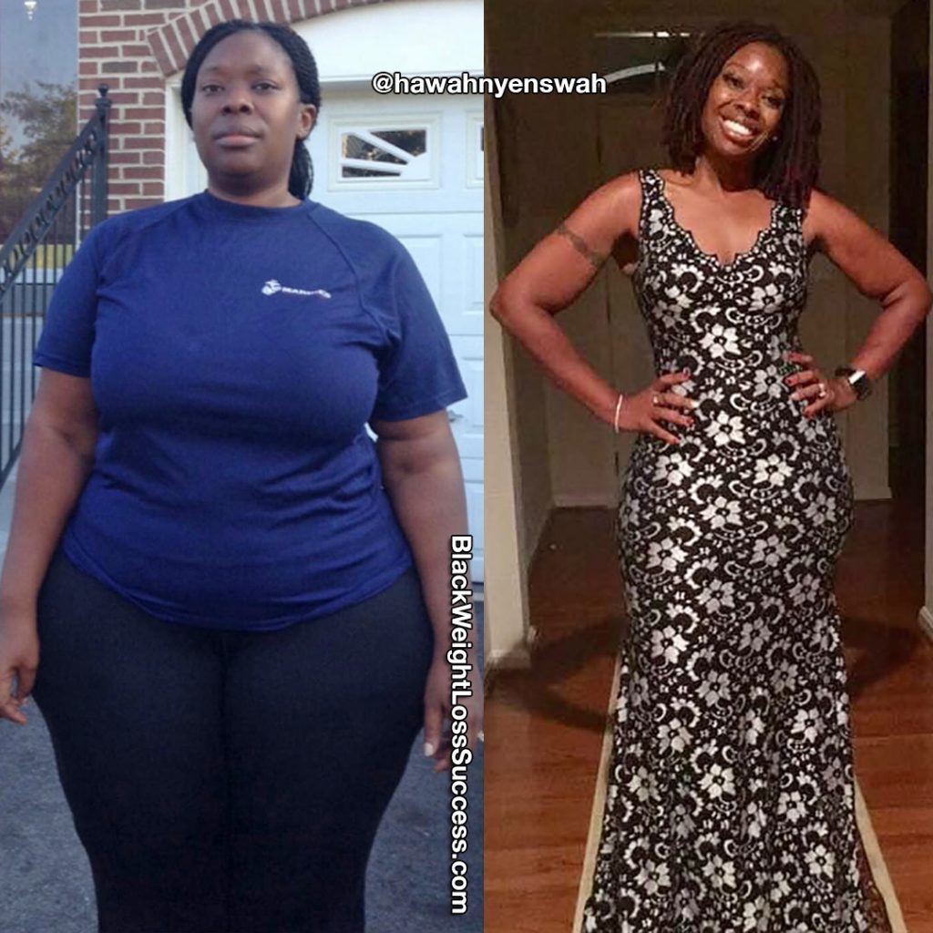 Hawah lost 115 pounds - Black Weight Loss Success