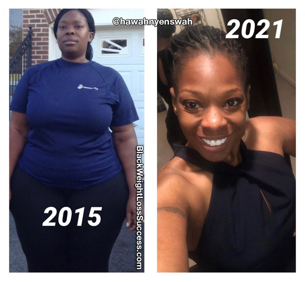 Hawah lost 115 pounds - Black Weight Loss Success