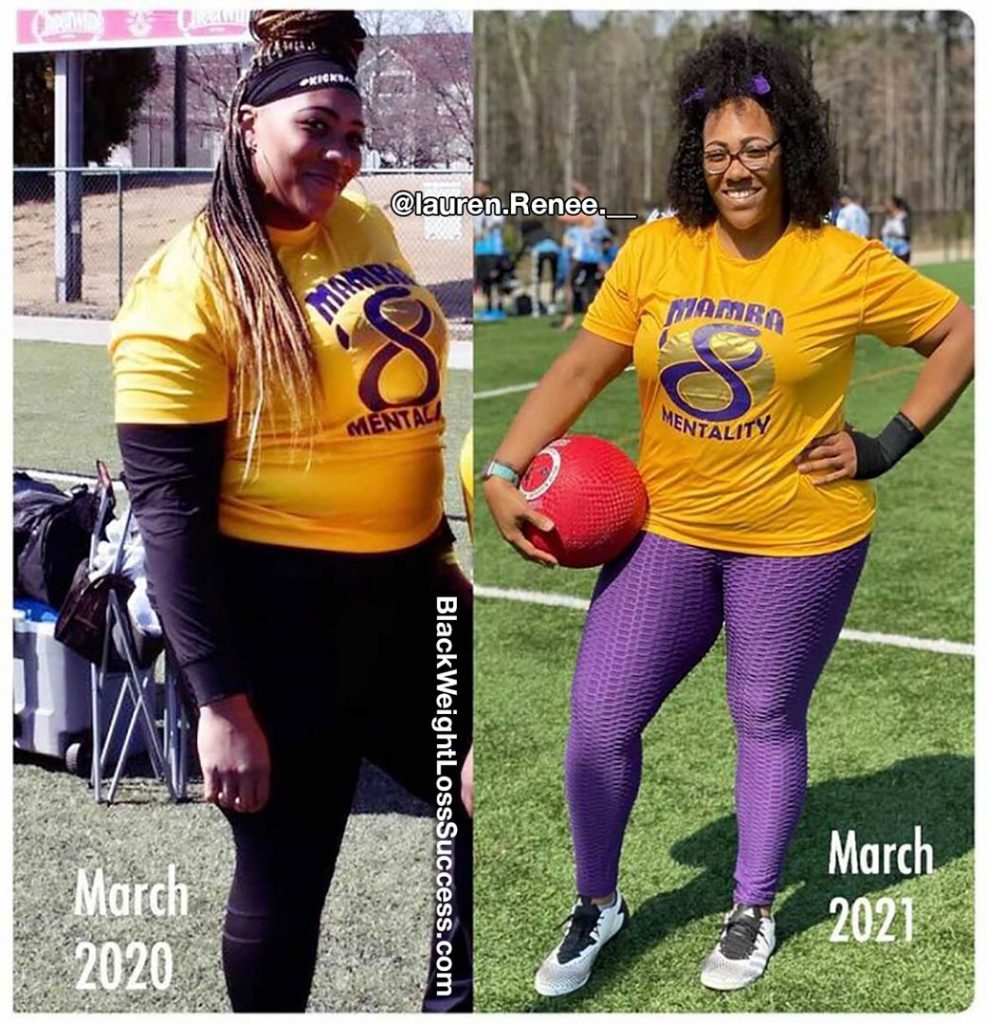 Lauren lost 42 pounds - Black Weight Loss Success