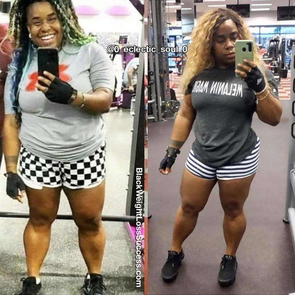 Leah lost 131 pounds - Black Weight Loss Success