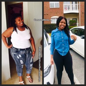 Quashema lost 137 pounds - Black Weight Loss Success