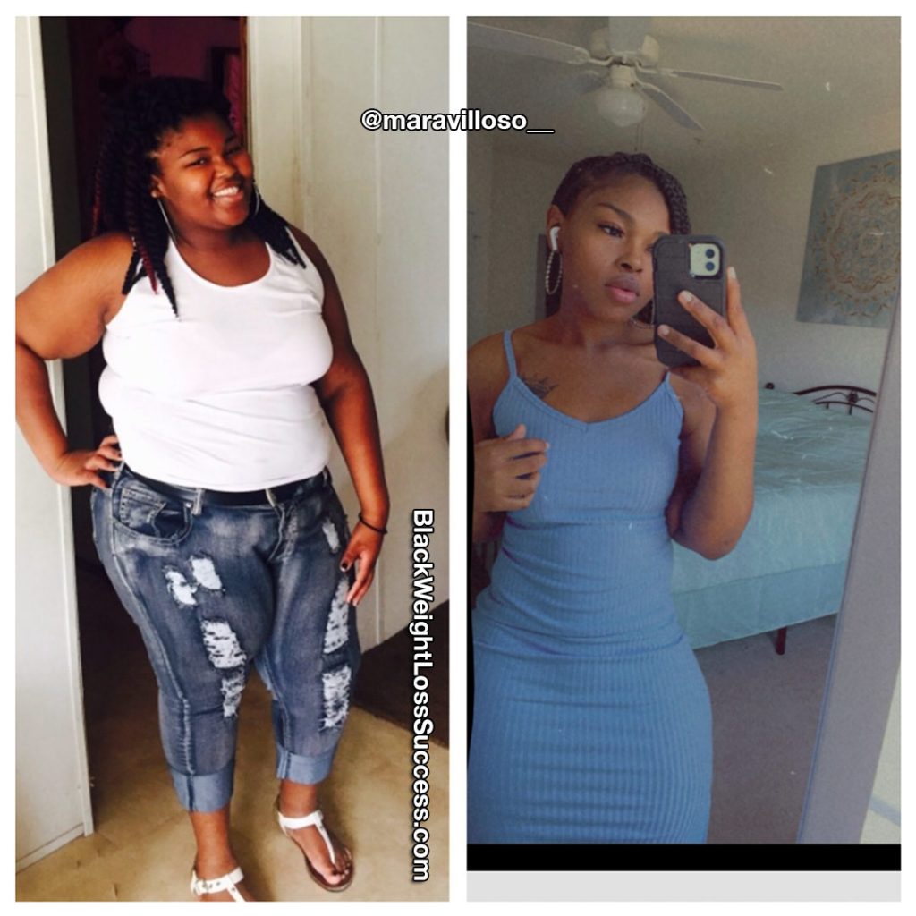Quashema lost 137 pounds - Black Weight Loss Success