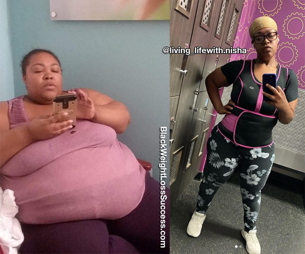 Shenisha lost over 200 pounds - Black Weight Loss Success