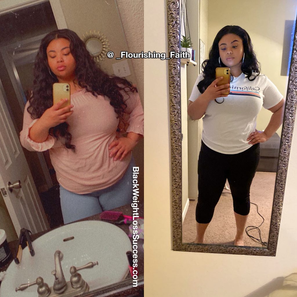 Briana lost 65 pounds - Black Weight Loss Success