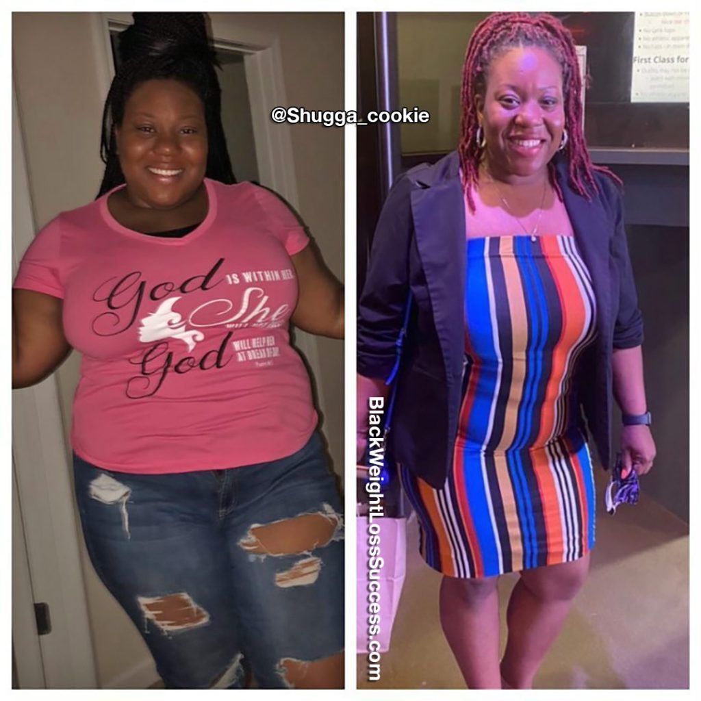 Dinitria lost 49 pounds - Black Weight Loss Success