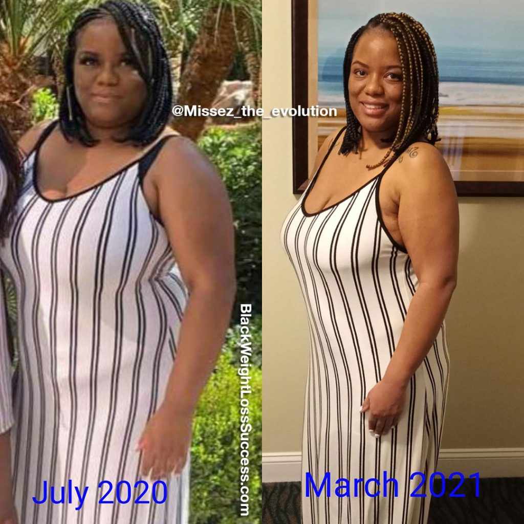 Jerrica lost 63 pounds - Black Weight Loss Success
