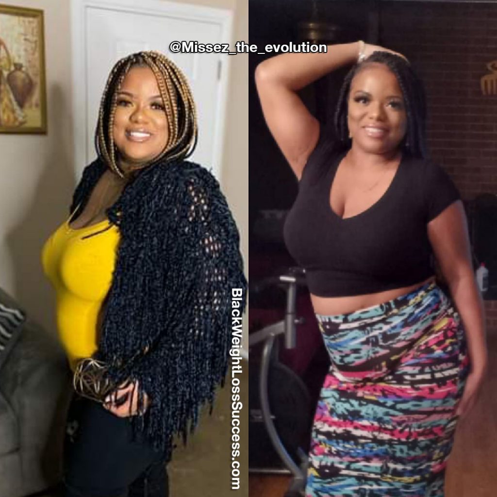 Jerrica lost 63 pounds - Black Weight Loss Success