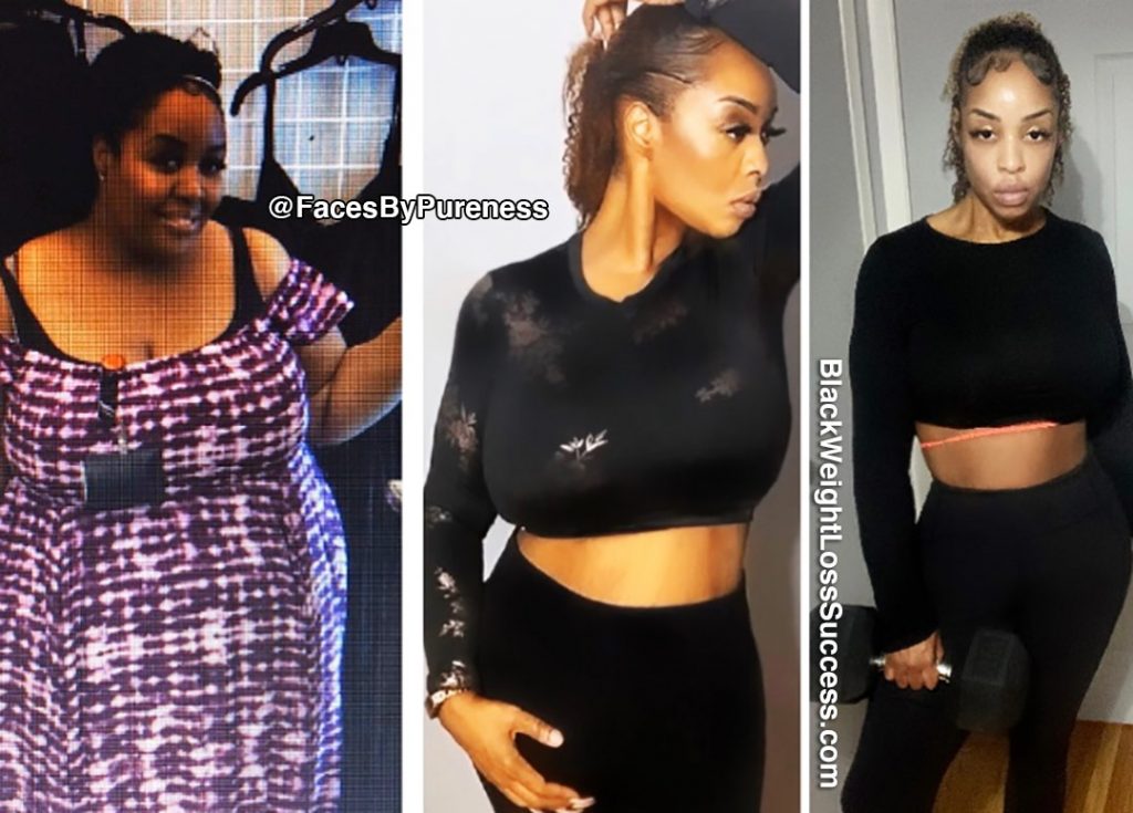 Pureness lost 235 pounds - Black Weight Loss Success