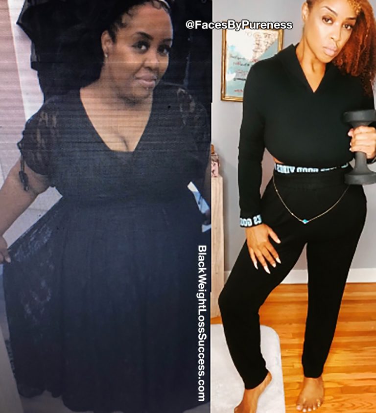 Pureness lost 235 pounds - Black Weight Loss Success