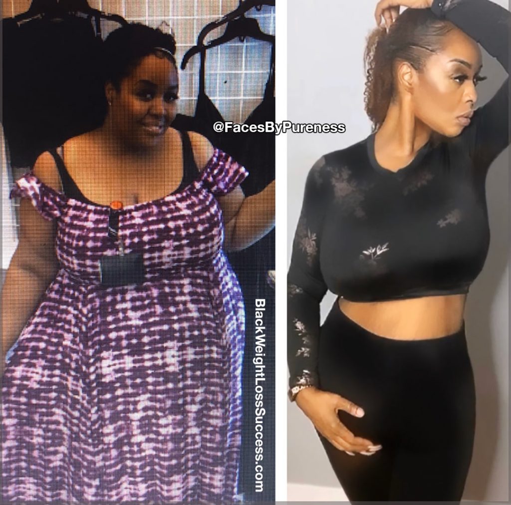 Pureness lost 235 pounds - Black Weight Loss Success