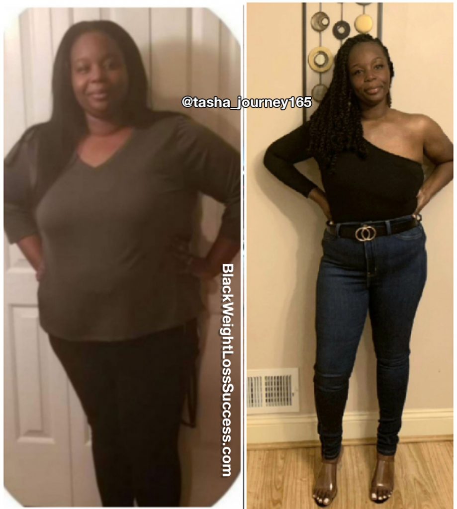 Natassa lost 77 pounds - Black Weight Loss Success