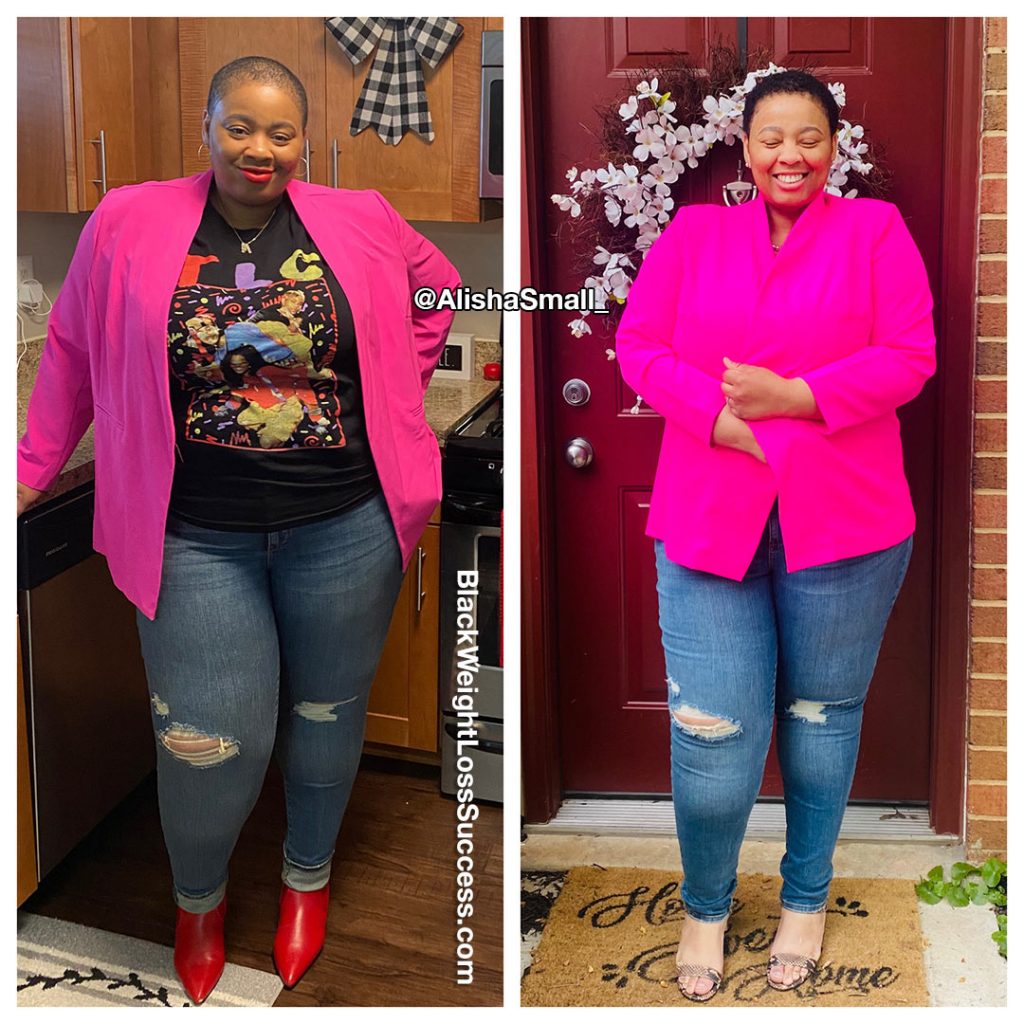 Alisha lost 65 pounds - Black Weight Loss Success
