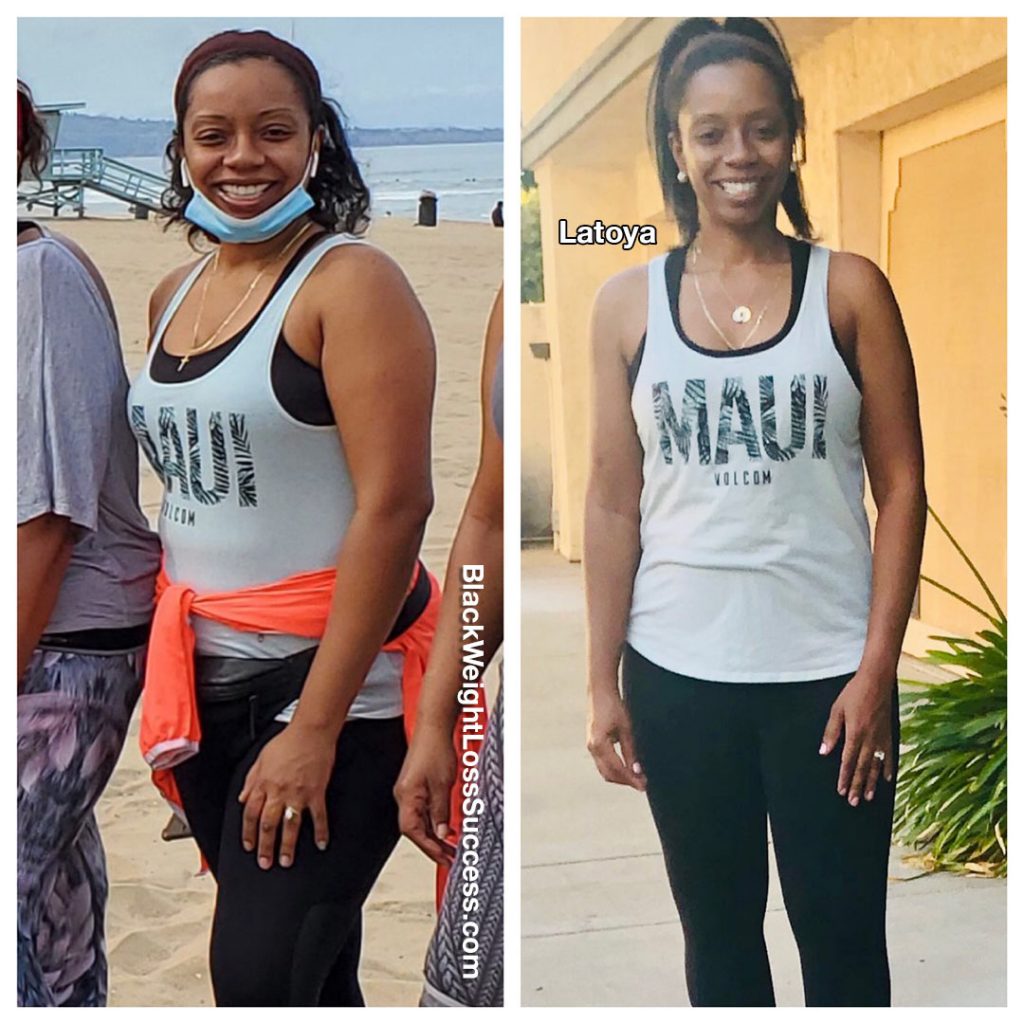 Latoya lost 28 pounds - Black Weight Loss Success