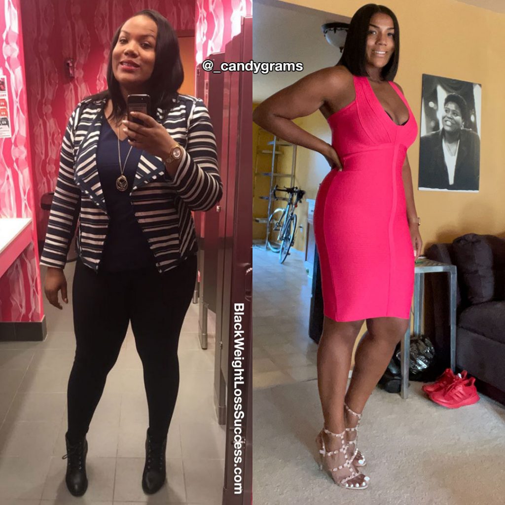 Candice lost 94 pounds - Black Weight Loss Success