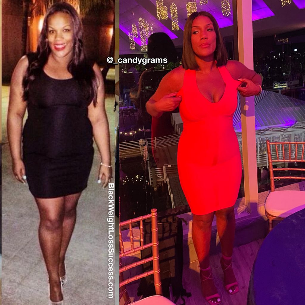 Candice lost 94 pounds - Black Weight Loss Success