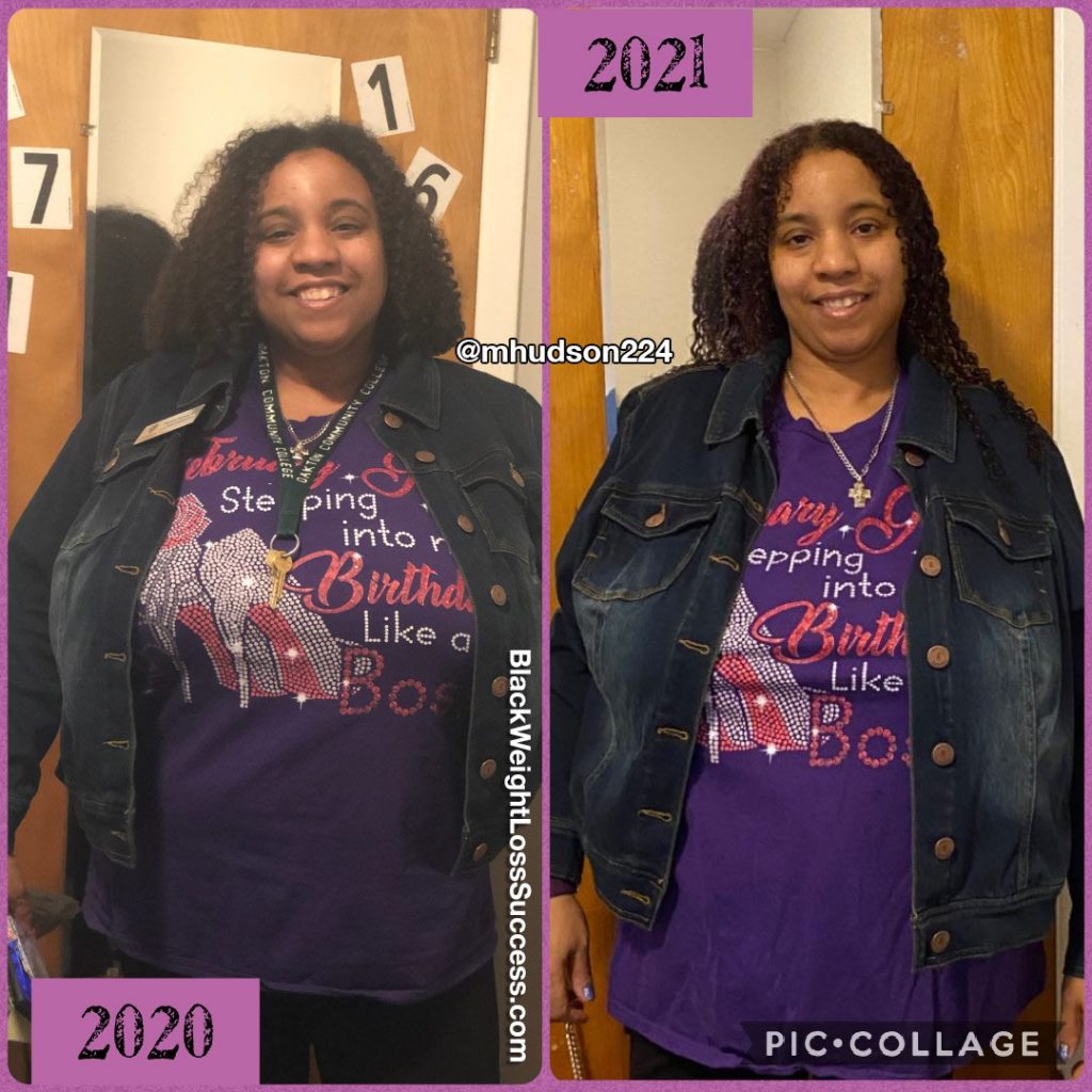 Monique lost 83 pounds - Black Weight Loss Success