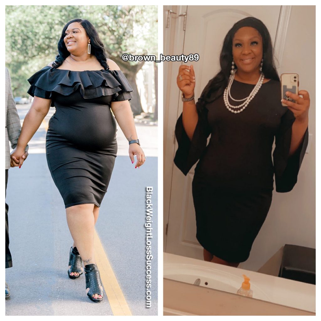 Jasmine lost 64 pounds - Black Weight Loss Success