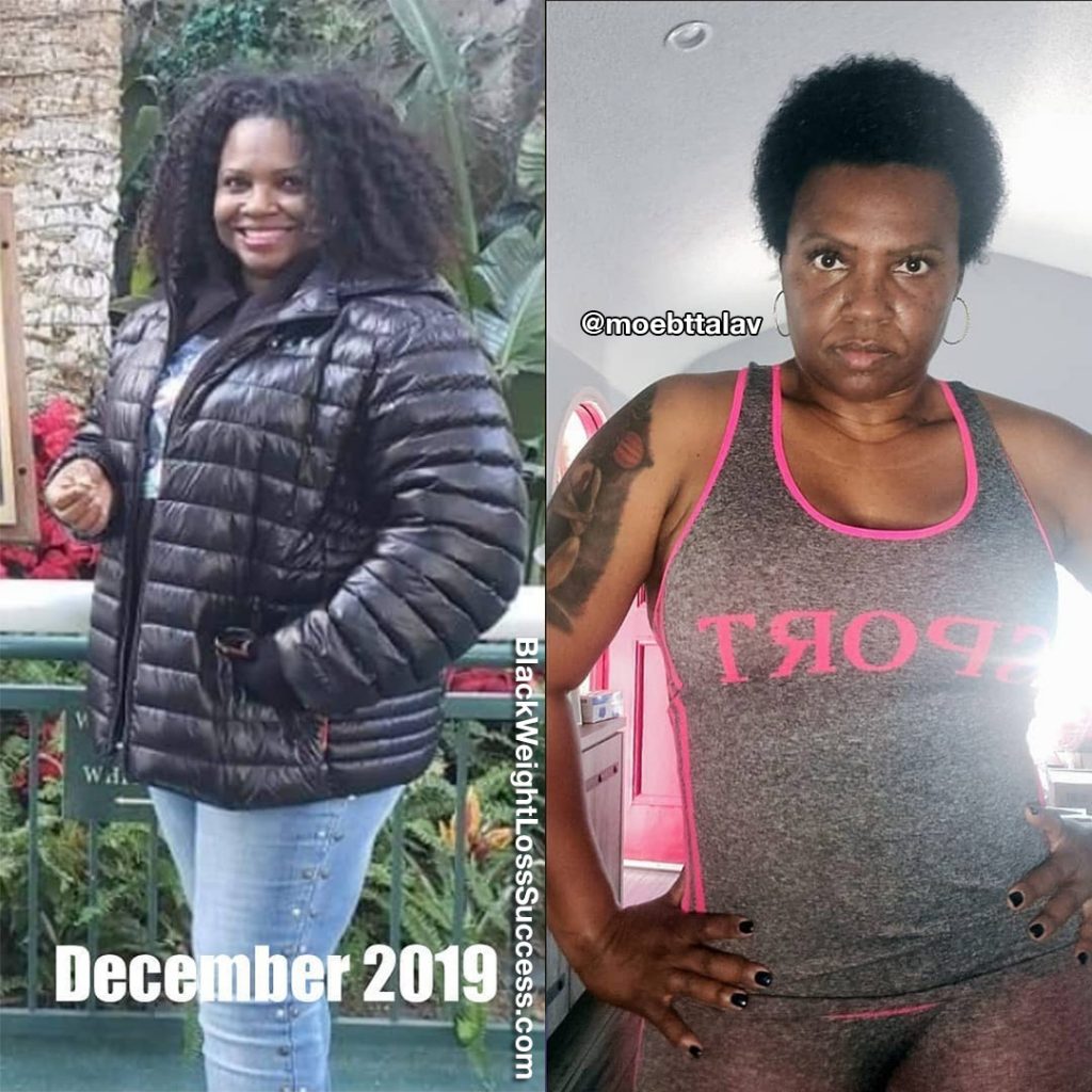 MoNesha lost 42 pounds - Black Weight Loss Success