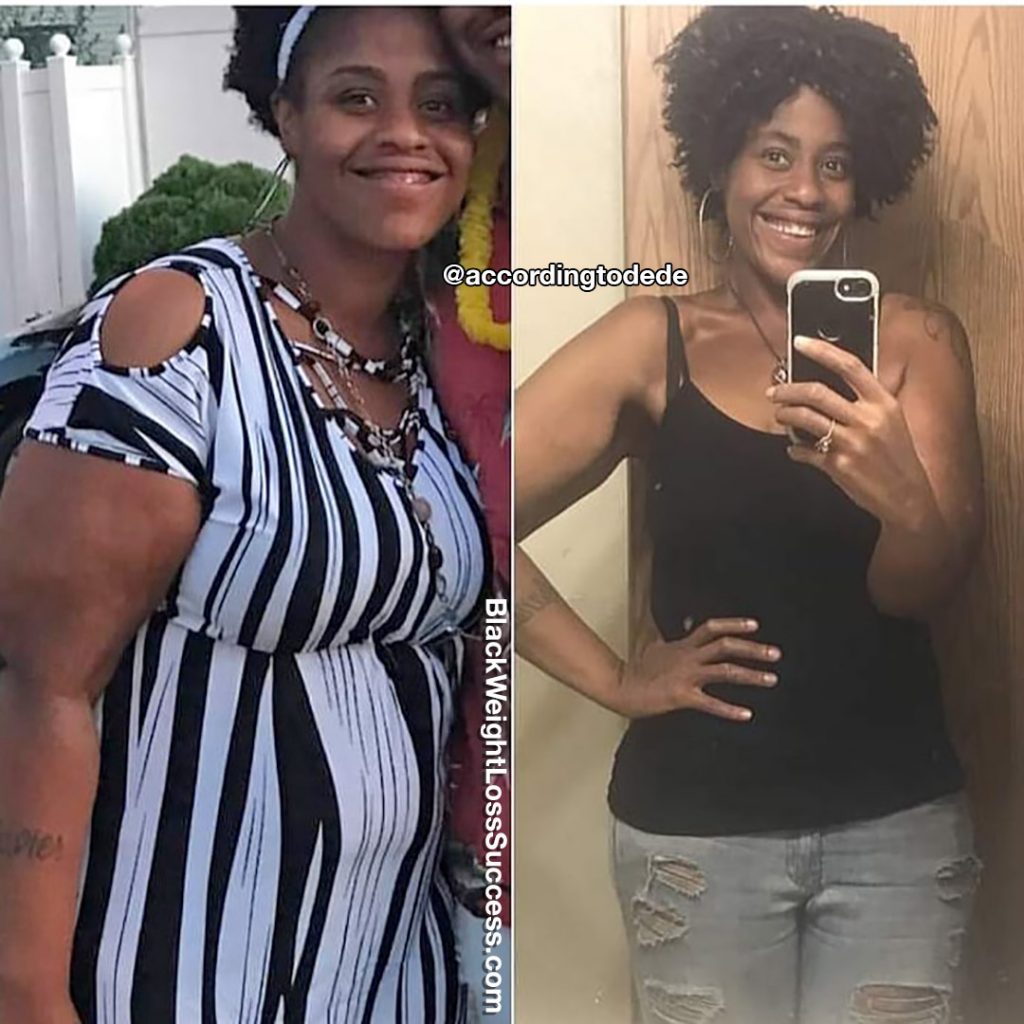 Deja lost 169 pounds - Black Weight Loss Success