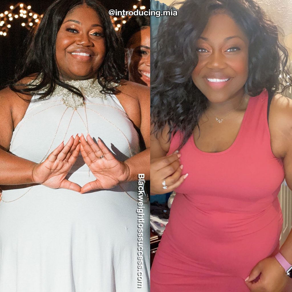 Mia lost 85 pounds - Black Weight Loss Success
