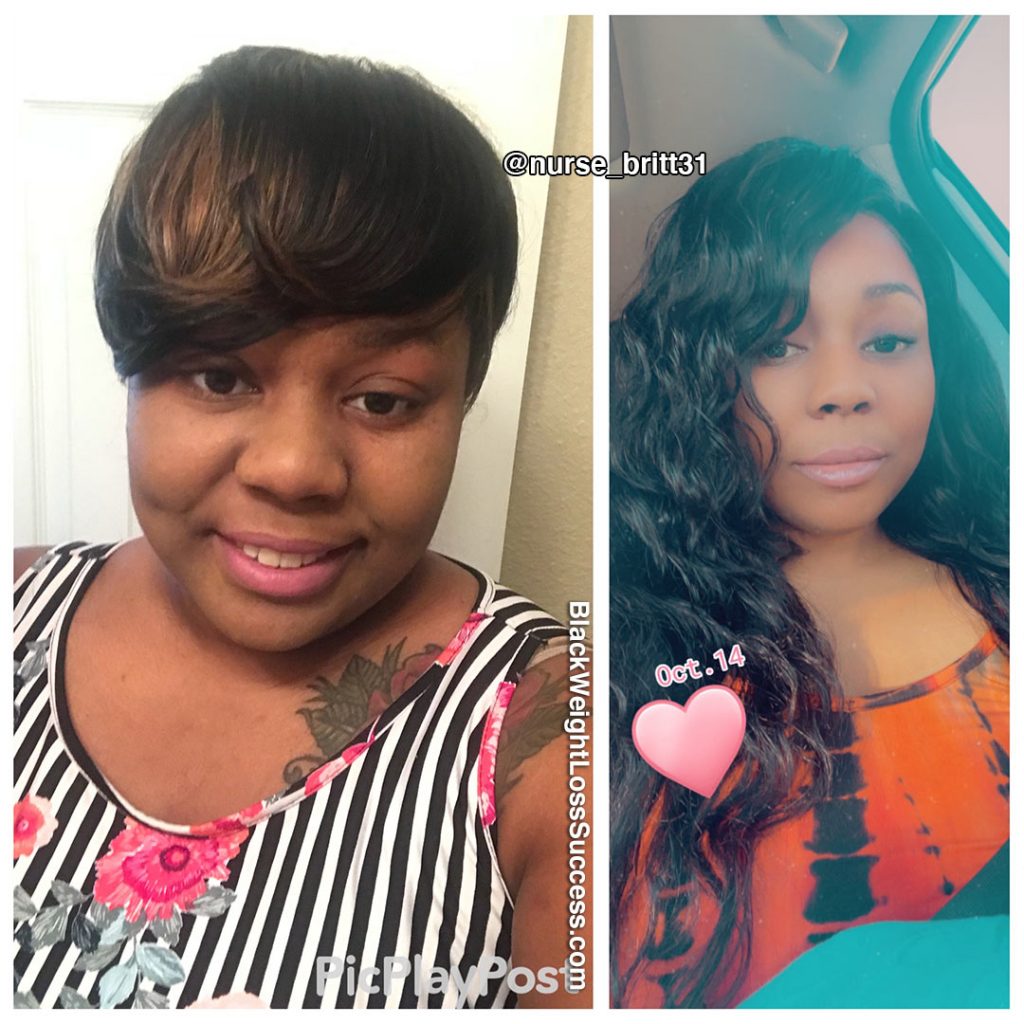 Brittaney lost 64 pounds - Black Weight Loss Success