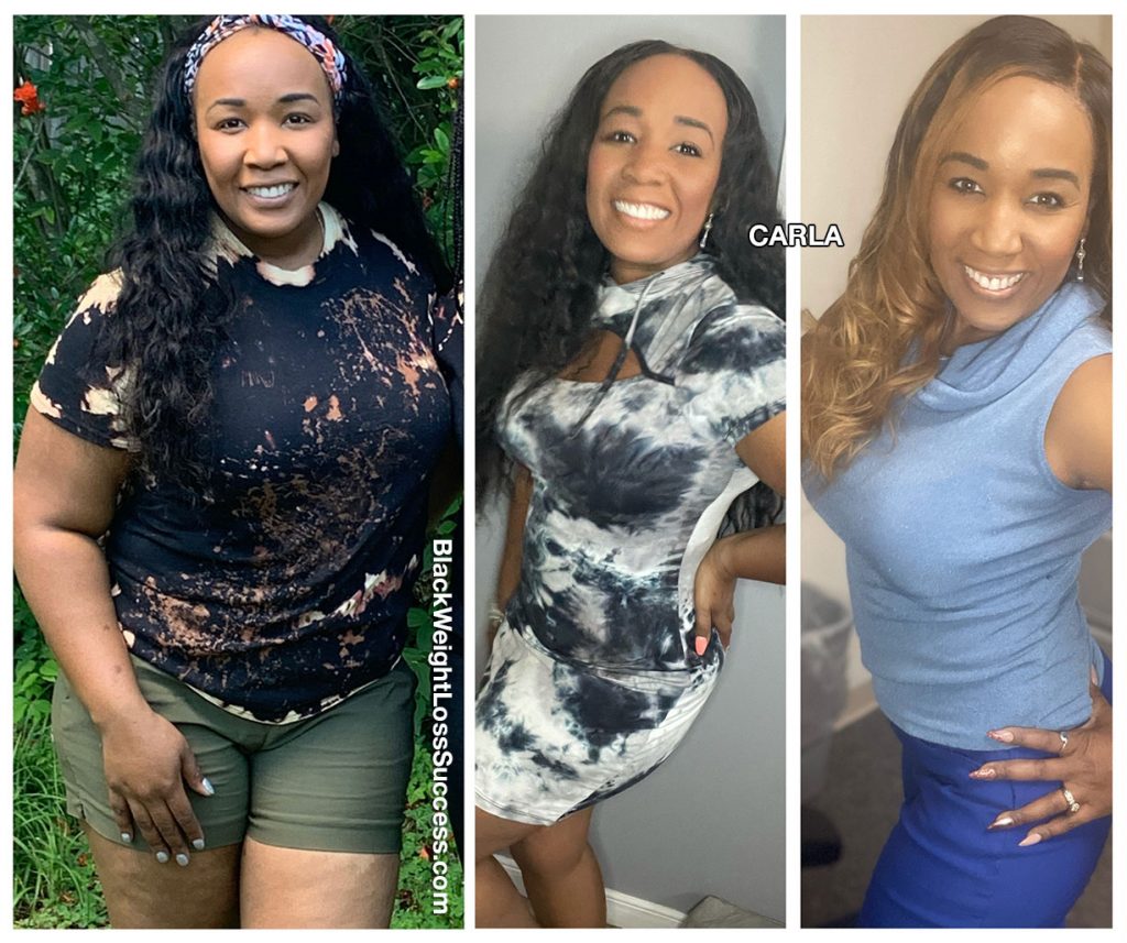 Carla lost 63 pounds - Black Weight Loss Success