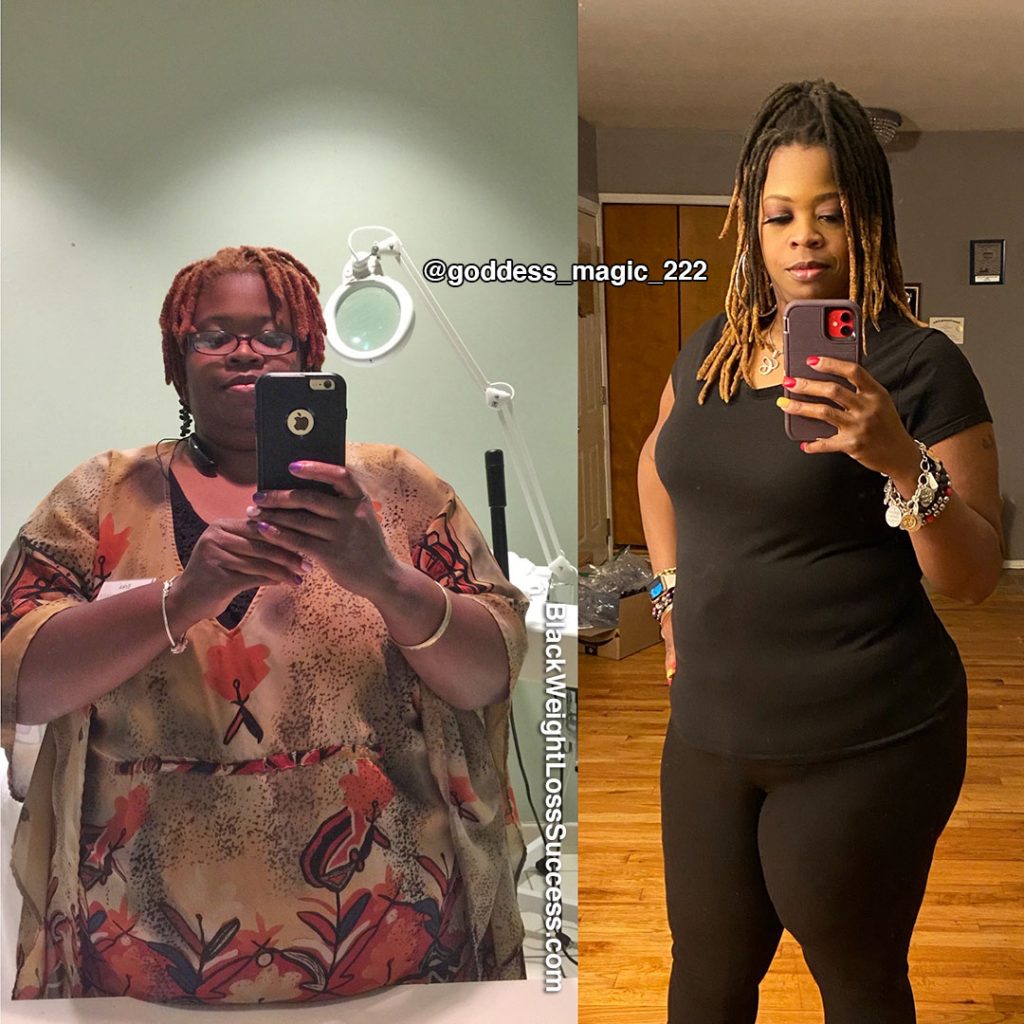Erika lost 150 pounds - Black Weight Loss Success
