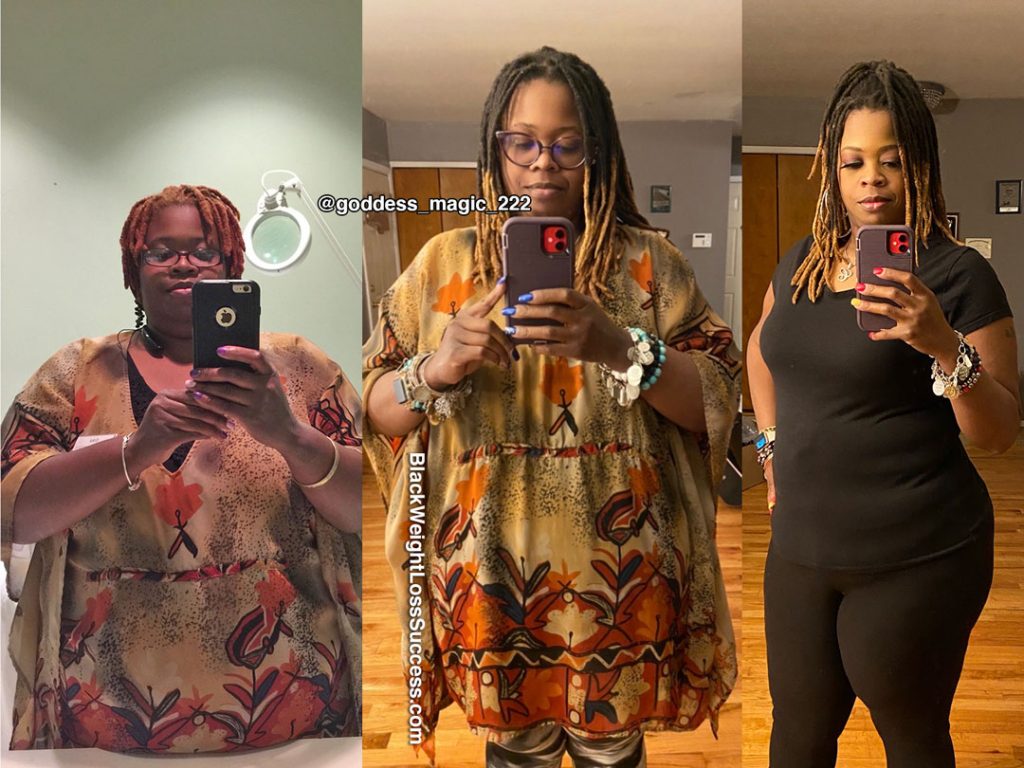 Erika lost 150 pounds - Black Weight Loss Success