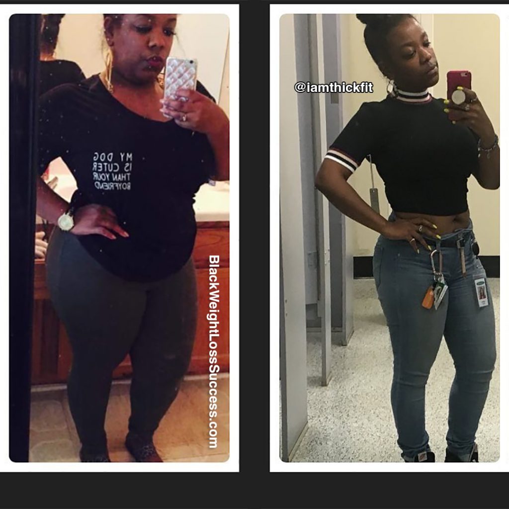 Cydney lost 85 pounds - Black Weight Loss Success