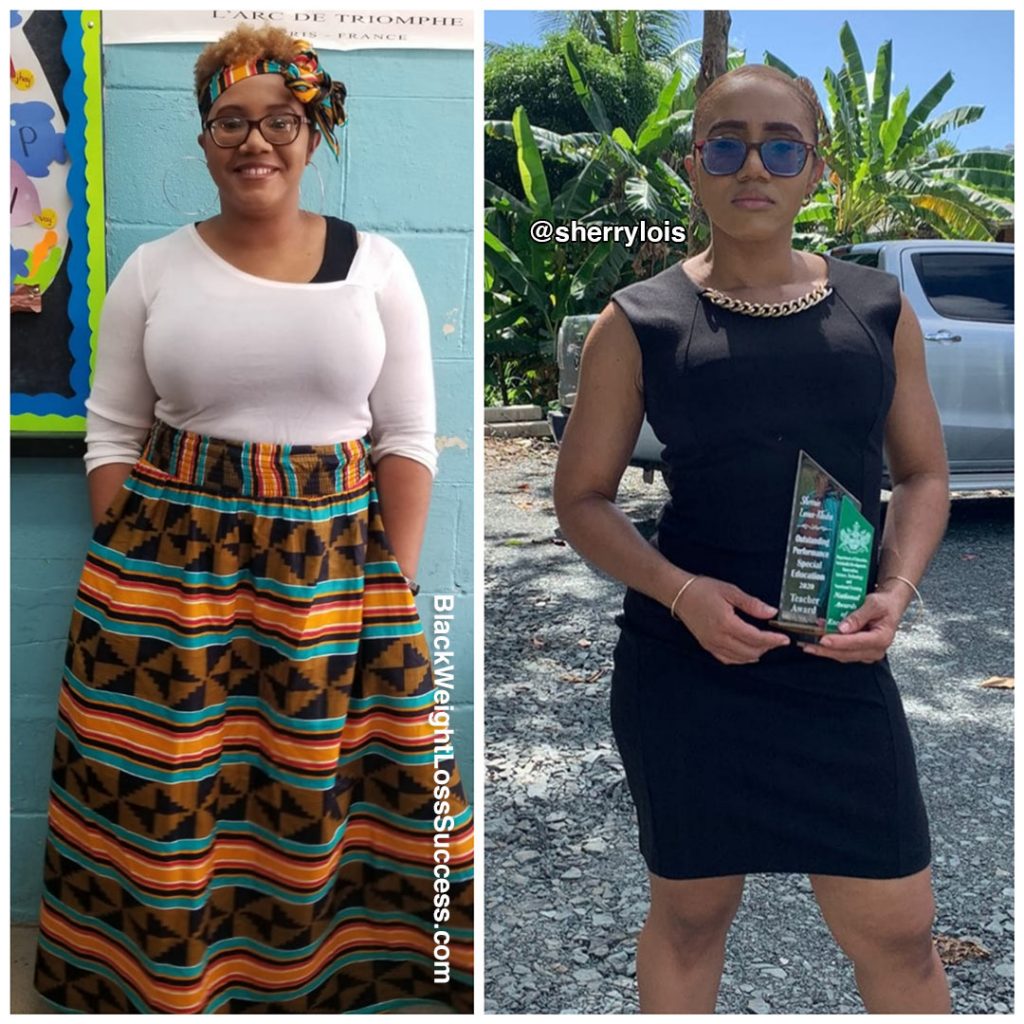 Sherrie lost 85 pounds - Black Weight Loss Success