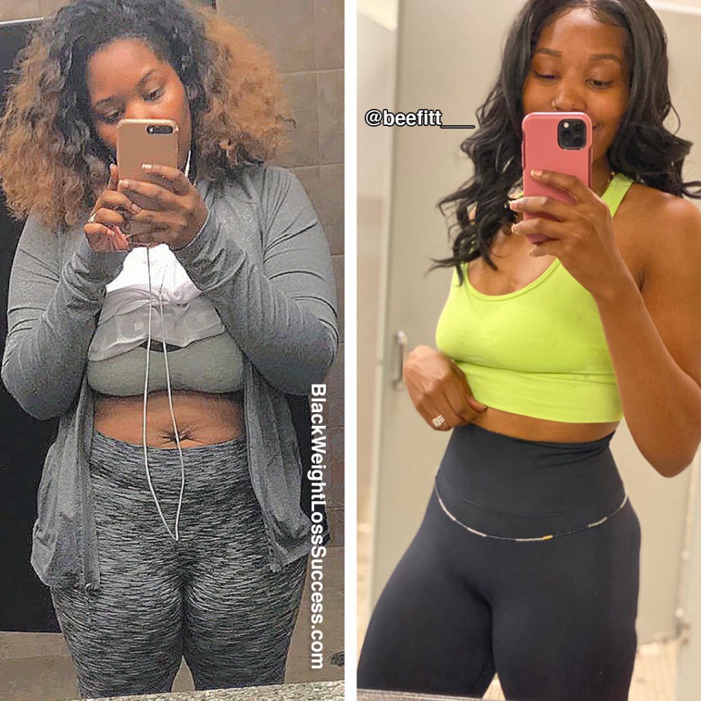 Brittany lost 107 pounds - Black Weight Loss Success