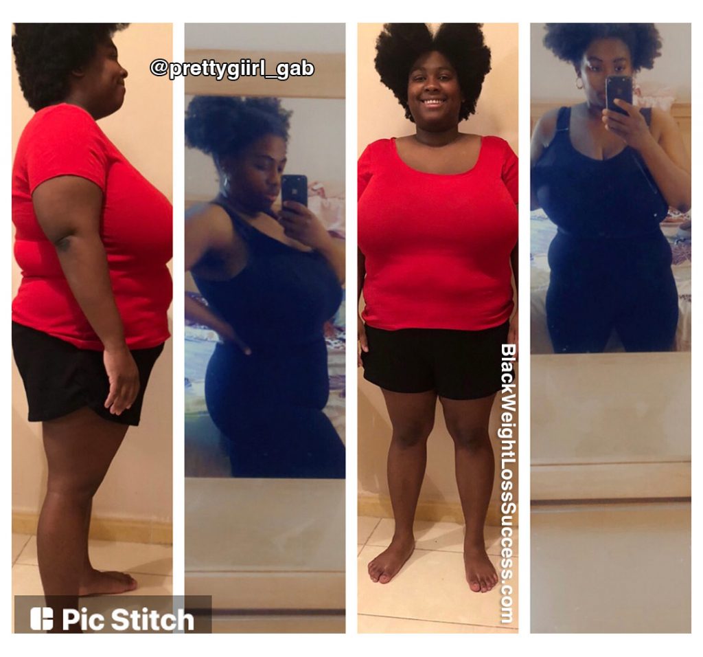 Gabrielle lost 96 pounds - Black Weight Loss Success