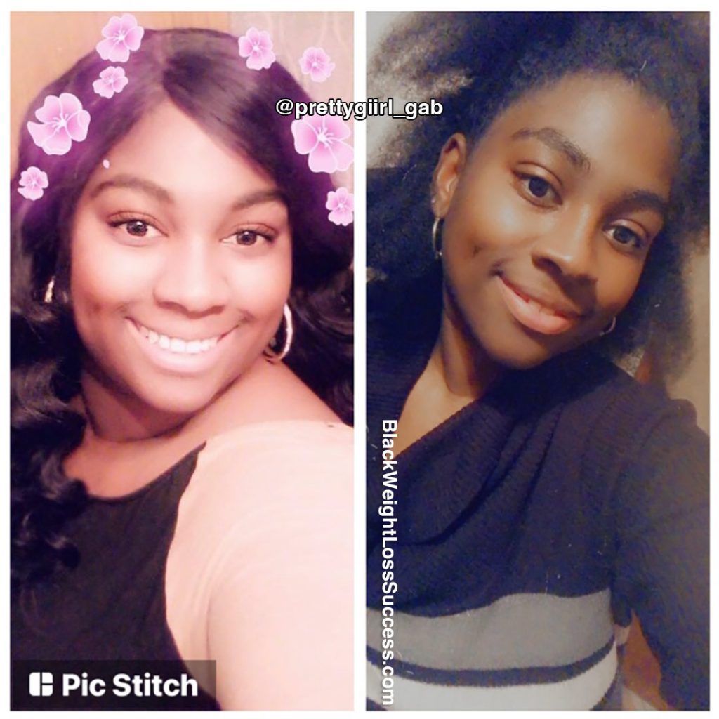 Gabrielle lost 96 pounds - Black Weight Loss Success