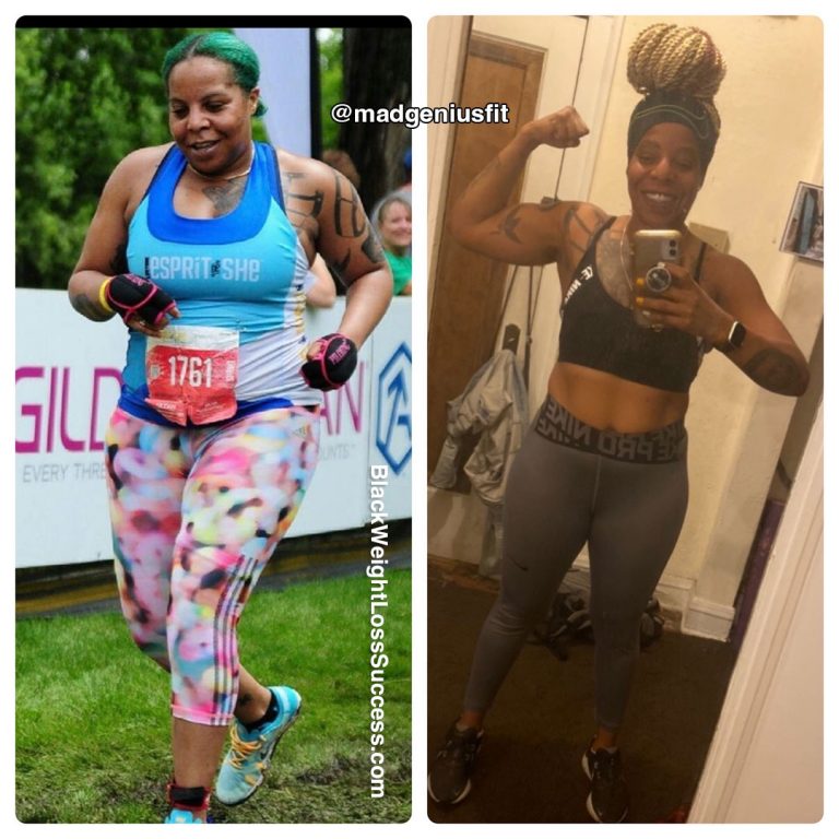 Kaira lost 96 pounds - Black Weight Loss Success