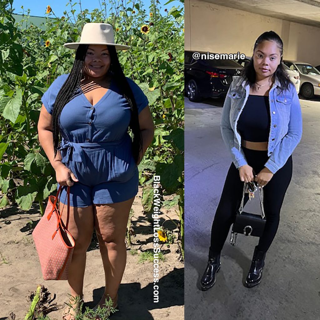 Lynise lost 105 pounds - Black Weight Loss Success