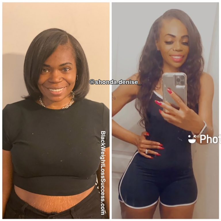 RaShonda lost 73 pounds - Black Weight Loss Success